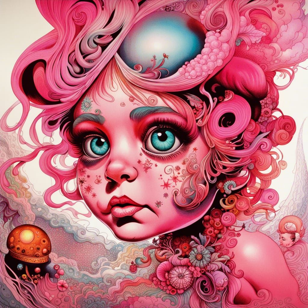 Manic Dream Pixie 6 - AI Generated Artwork - NightCafe Creator