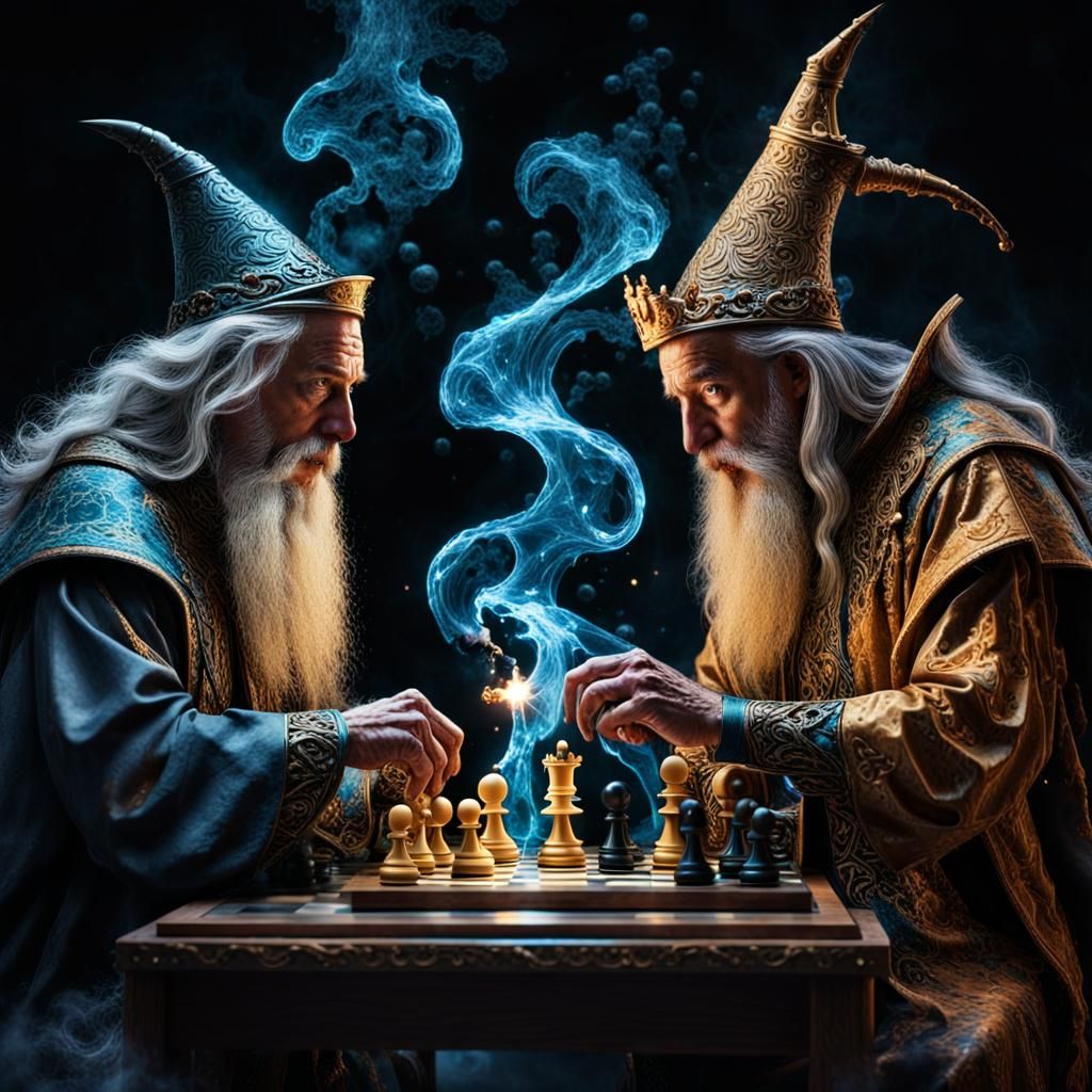 Wizards chess - AI Generated Artwork - NightCafe Creator