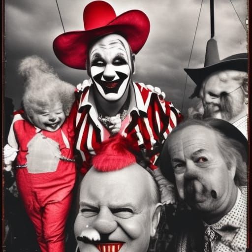 Big Top Circus Clowns 🤡🤡🤡 hiding in every shadow and smiling at you ...