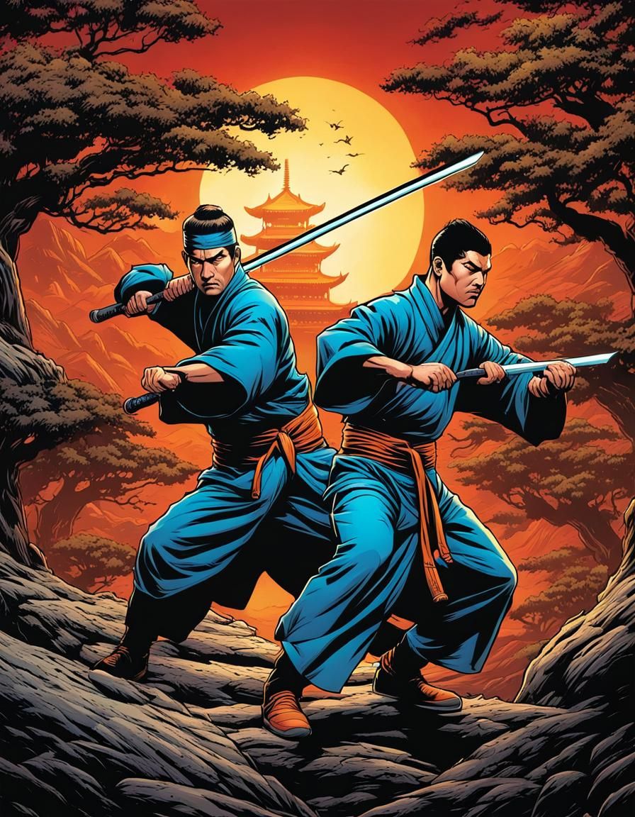 master and apprentice - AI Generated Artwork - NightCafe Creator