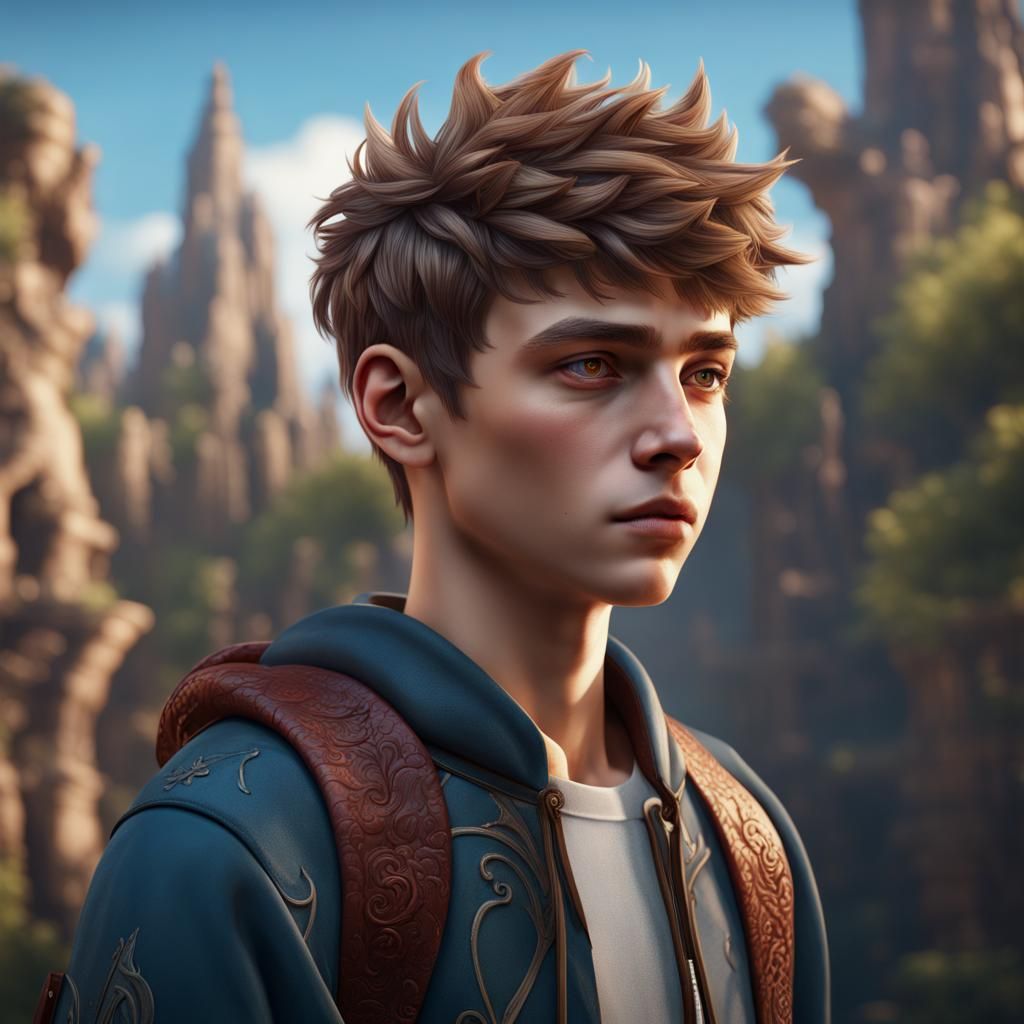 Live Action Flynn Rider - Teenage Boy with Edgar Hair in Det...