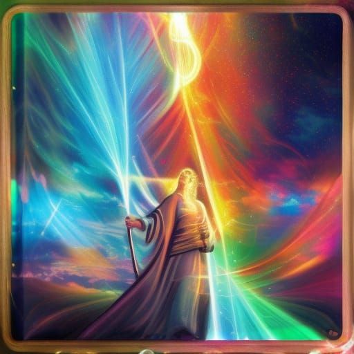 In the beginning; God commanded the existence of light - AI Generated ...