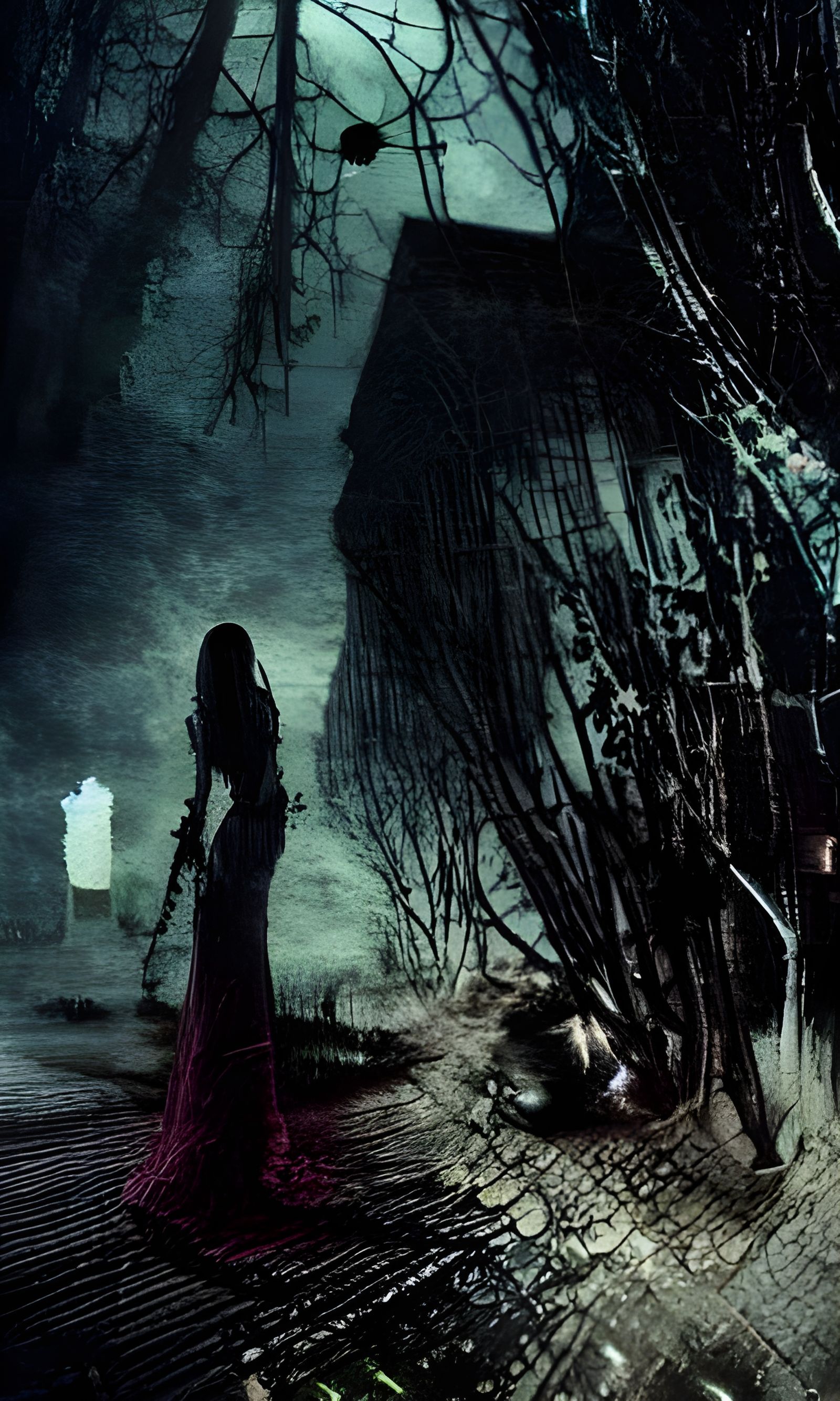 Behind These Wounds gothic art romanticism mysterious colorful ...