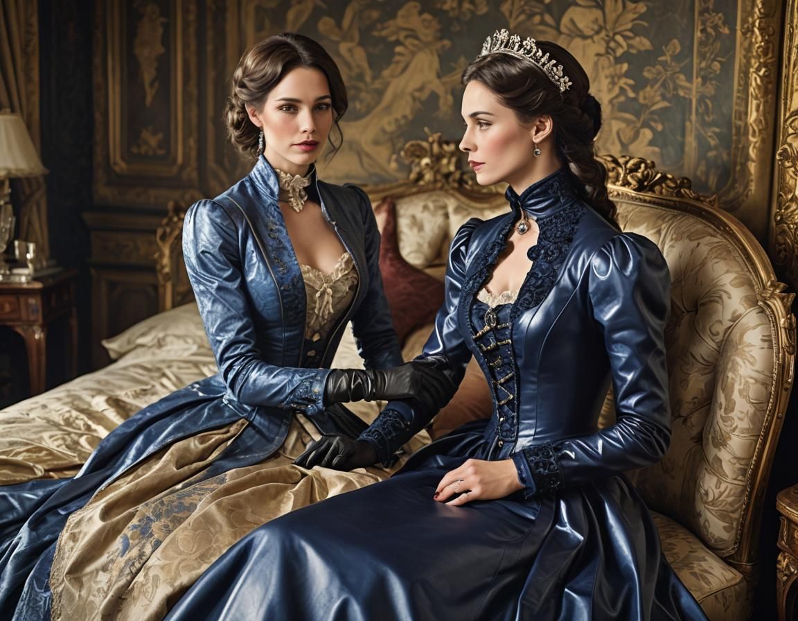 Distinguished Lady with her Closest Confidante 9 - AI Generated Artwork ...