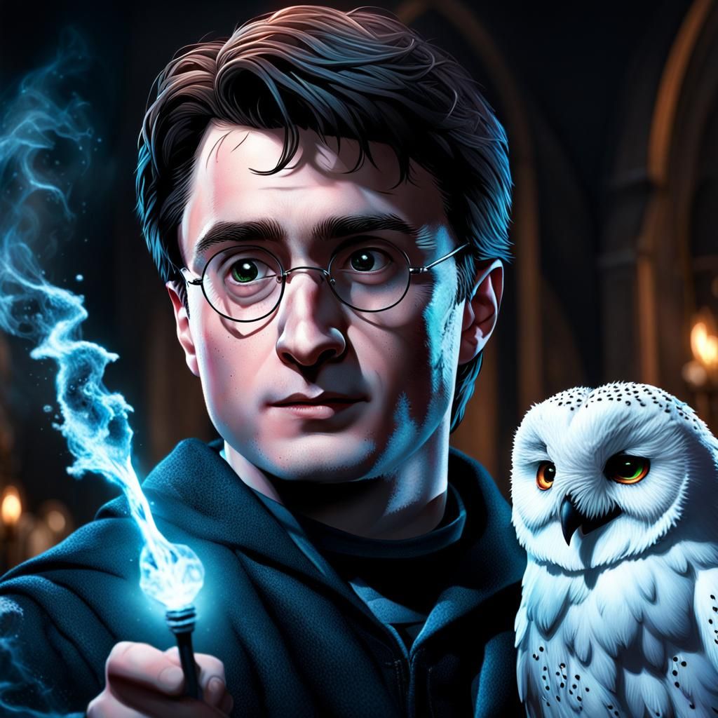 Harry Potter doing magic.. - AI Generated Artwork - NightCafe Creator