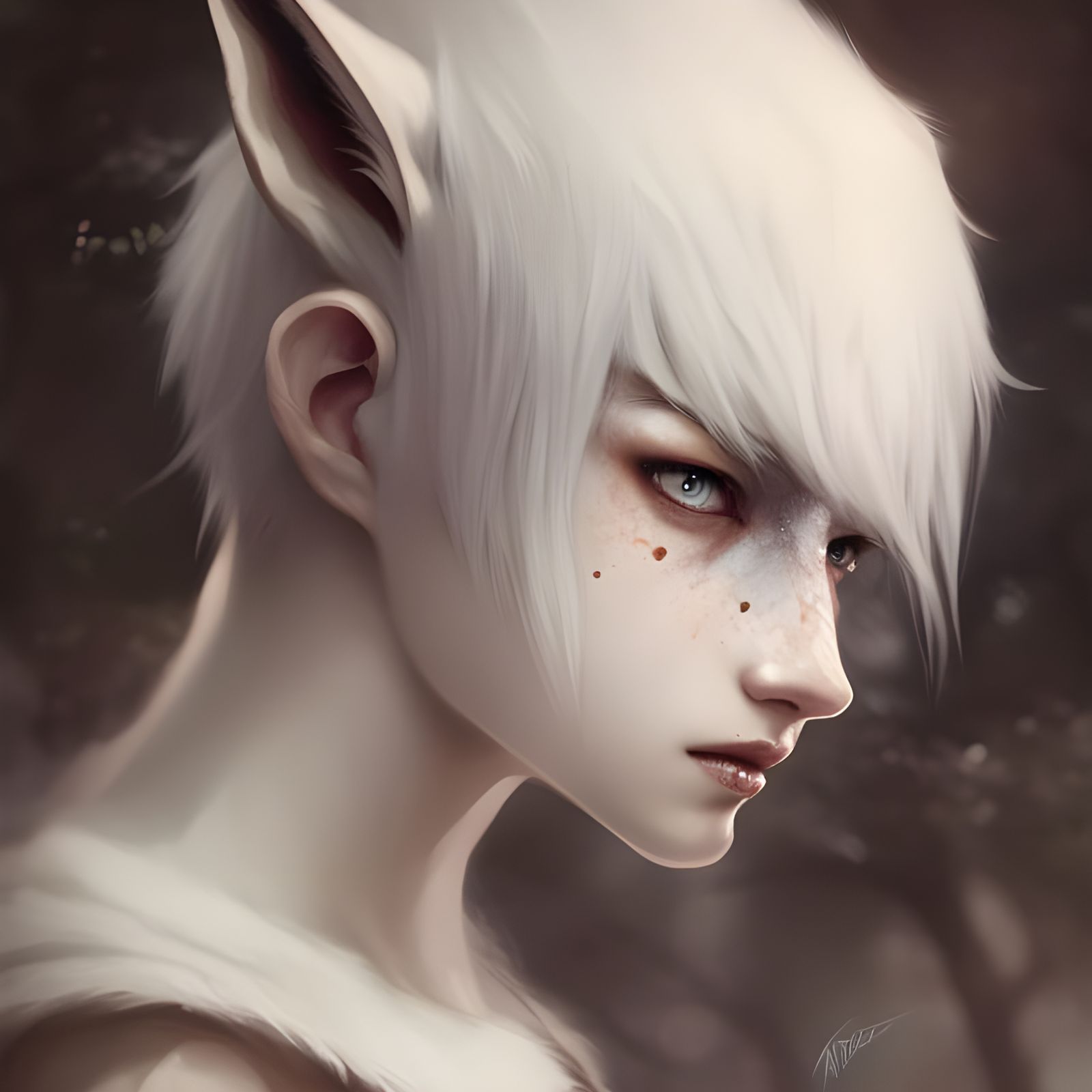 White Fox Cosplay - AI Generated Artwork - NightCafe Creator