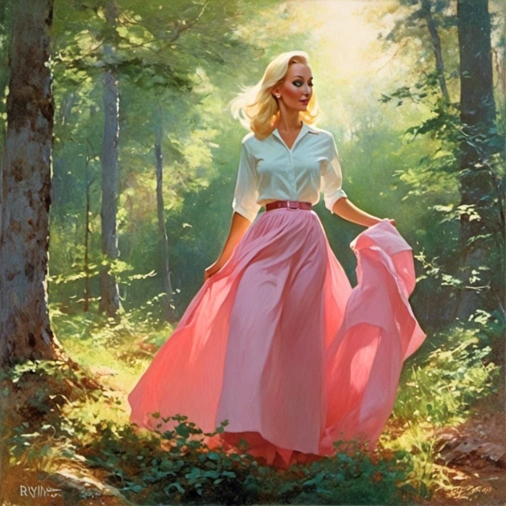 Michael Whelan Painting by Konstantin Razumov, full-figured, slender ...