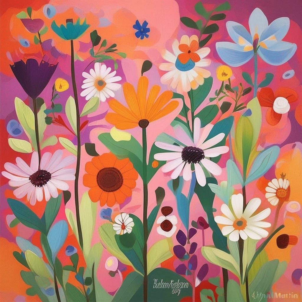 Flowers - AI Generated Artwork - NightCafe Creator