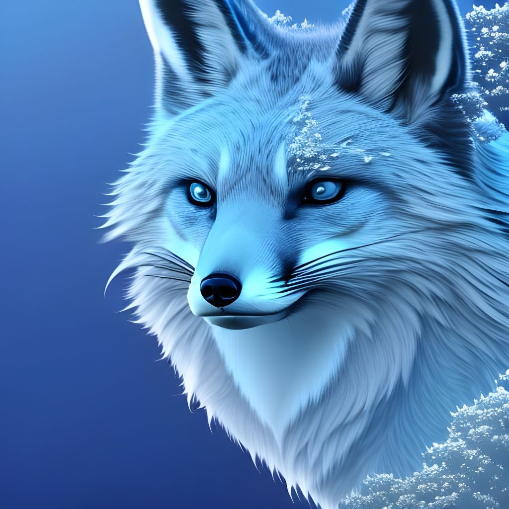 Frost Fox - AI Generated Artwork - NightCafe Creator