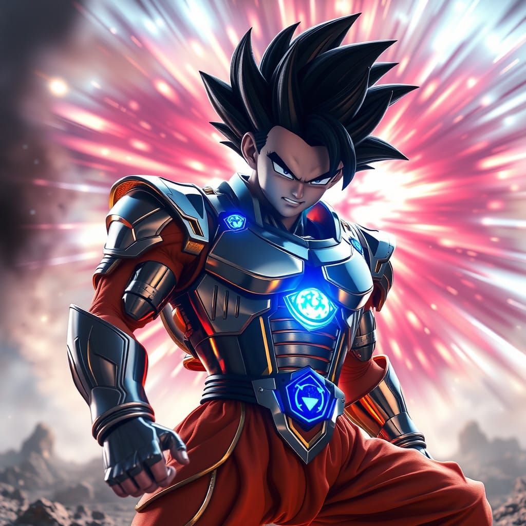 Goku infinity stone Kamehameha - Goku Unleashes Cosmic Kameh...