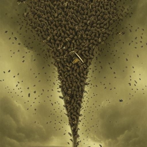Bee-nado - AI Generated Artwork - NightCafe Creator