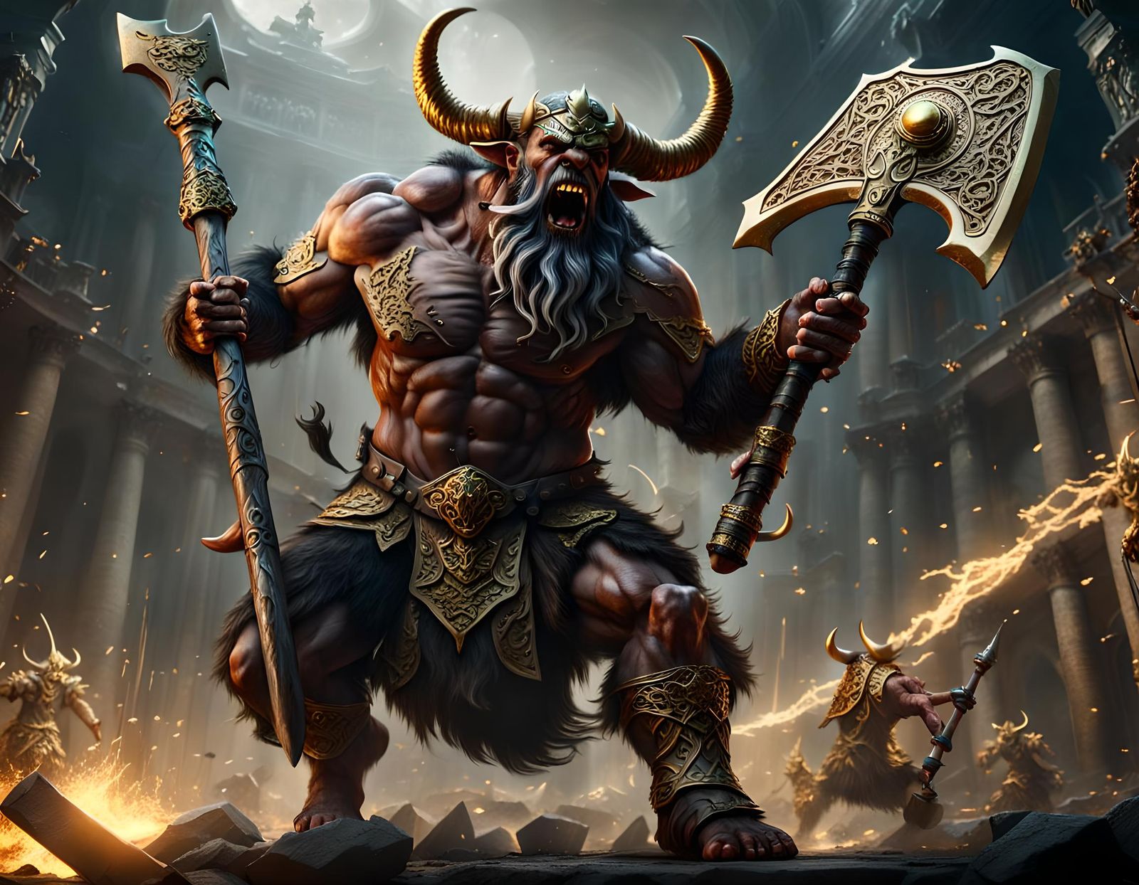 The Minotaur - AI Generated Artwork - NightCafe Creator