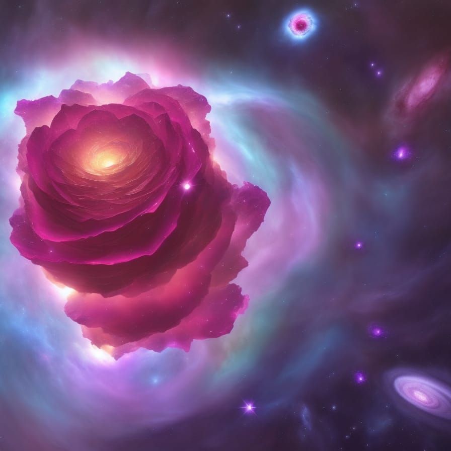 Rose Nebula - AI Generated Artwork - NightCafe Creator