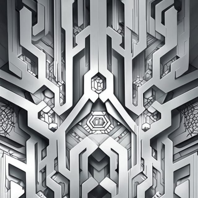 Surreal geometric architecture 22aug23 - AI Generated Artwork ...