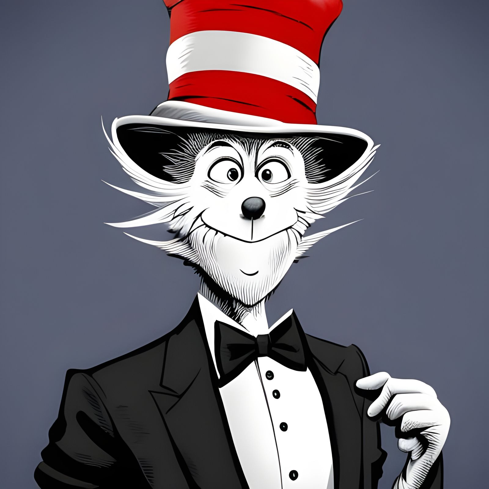 An Old Cat in a Hat - AI Generated Artwork - NightCafe Creator