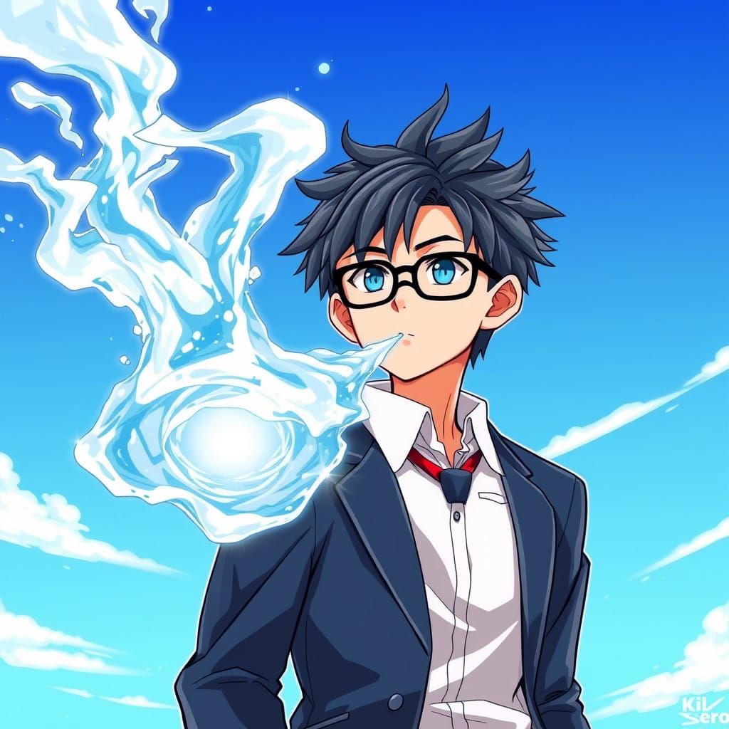 Confident Student Unleashes Solid Air Barrier in V... - AI Art