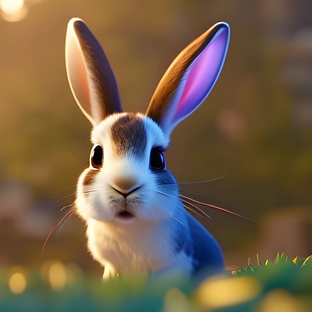 Startled Bunny - AI Generated Artwork - NightCafe Creator