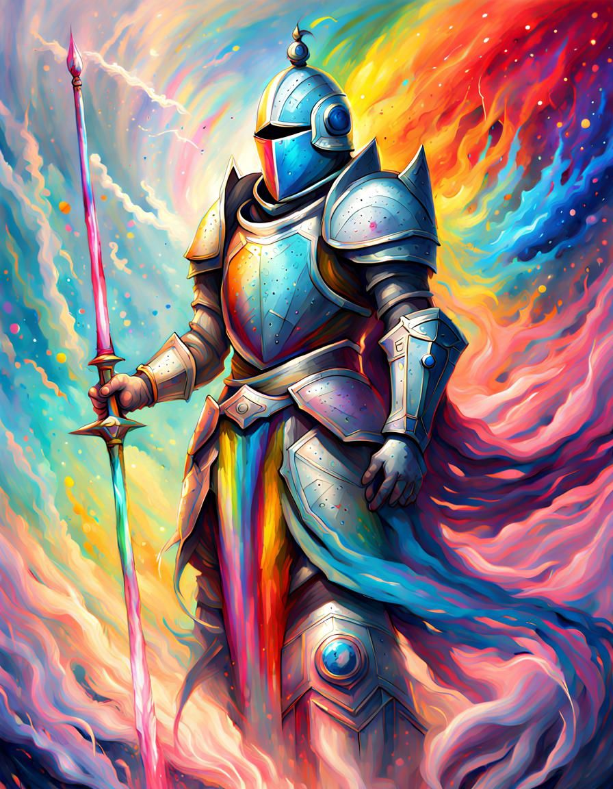 Cosmic knight - AI Generated Artwork - NightCafe Creator