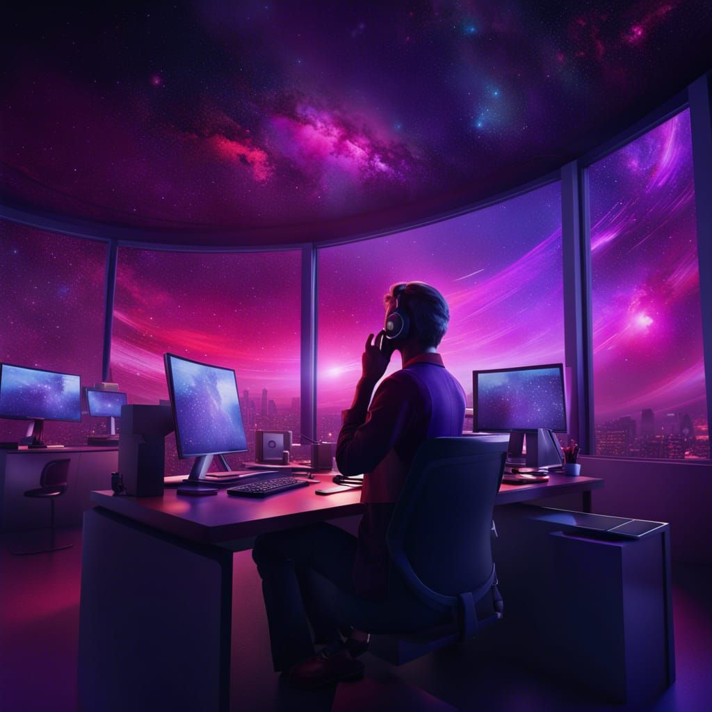 The Future Office - AI Generated Artwork - NightCafe Creator