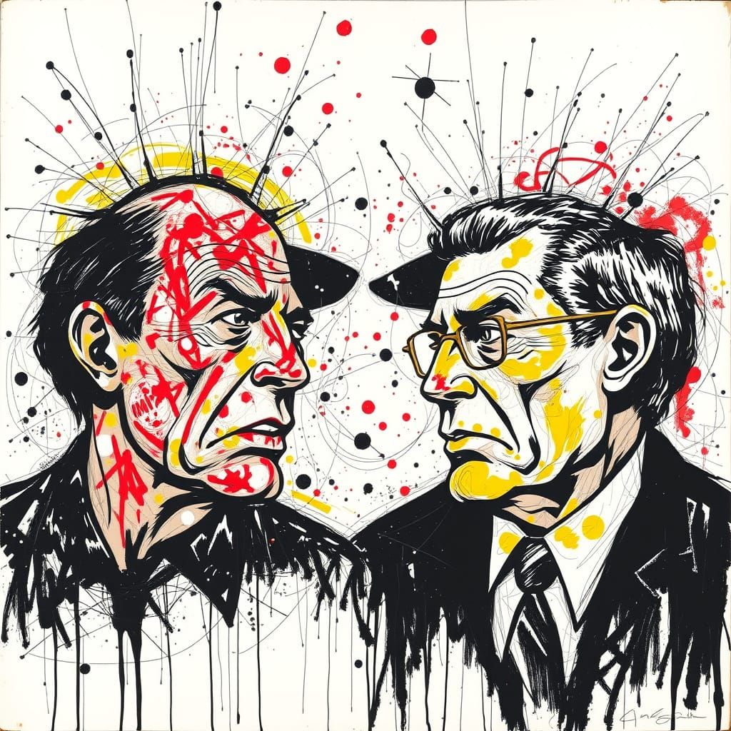 Argument - Dramatic Cityscape in a Dark Noir Aesthetic