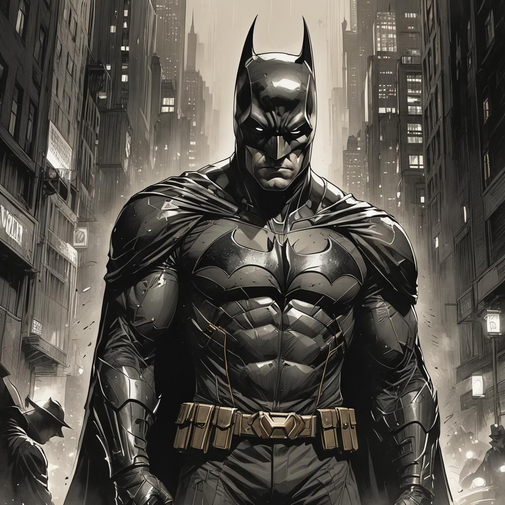 Batman illustration - AI Generated Artwork - NightCafe Creator