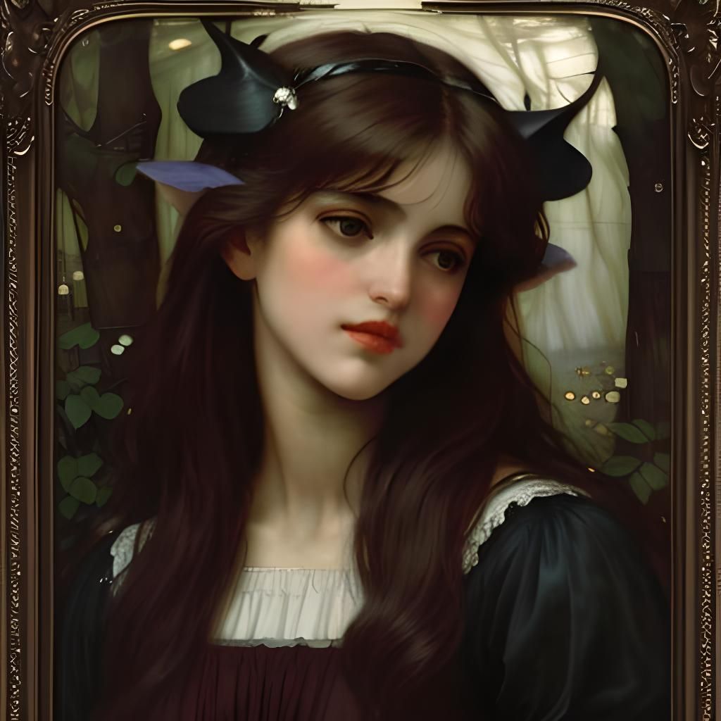 Portrait Study: Pre-Raphaelites - AI Generated Artwork - NightCafe Creator