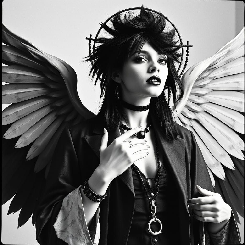Punk Faith, Our Lord Goth Jesus , Our Lady Of Social Awareness wearing ...