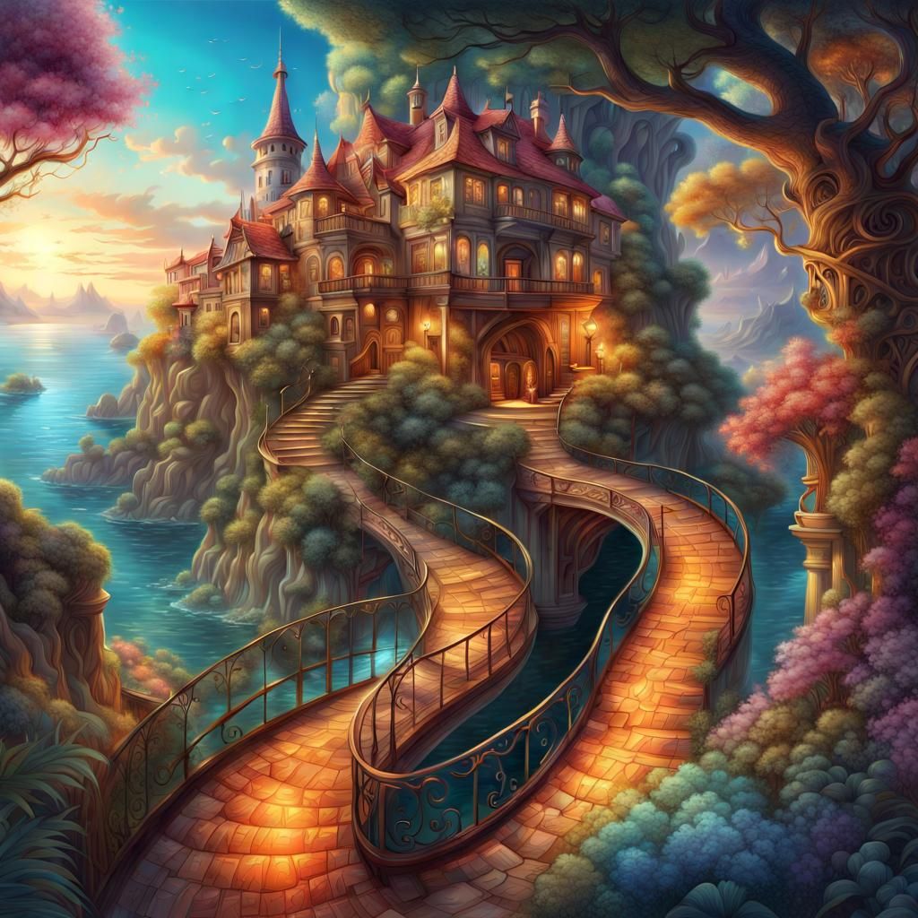 Loopy Path - AI Generated Artwork - NightCafe Creator