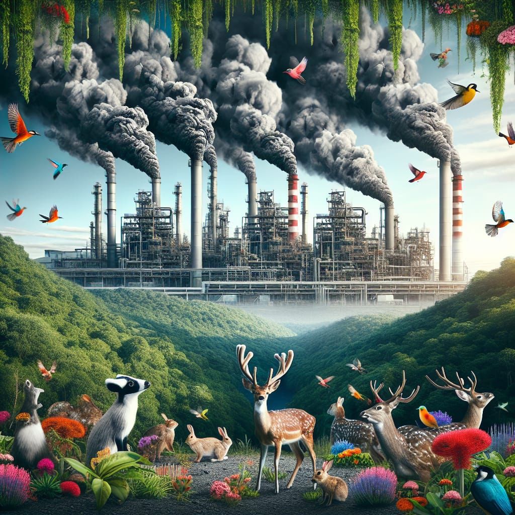 Man vs nature - AI Generated Artwork - NightCafe Creator