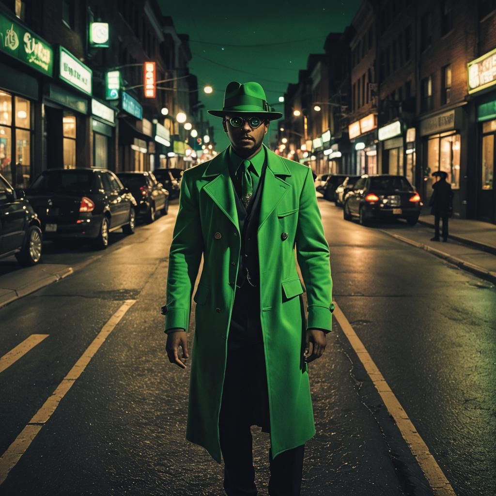 cartoon image of kendrick lamar as the riddler posing villainously in ...