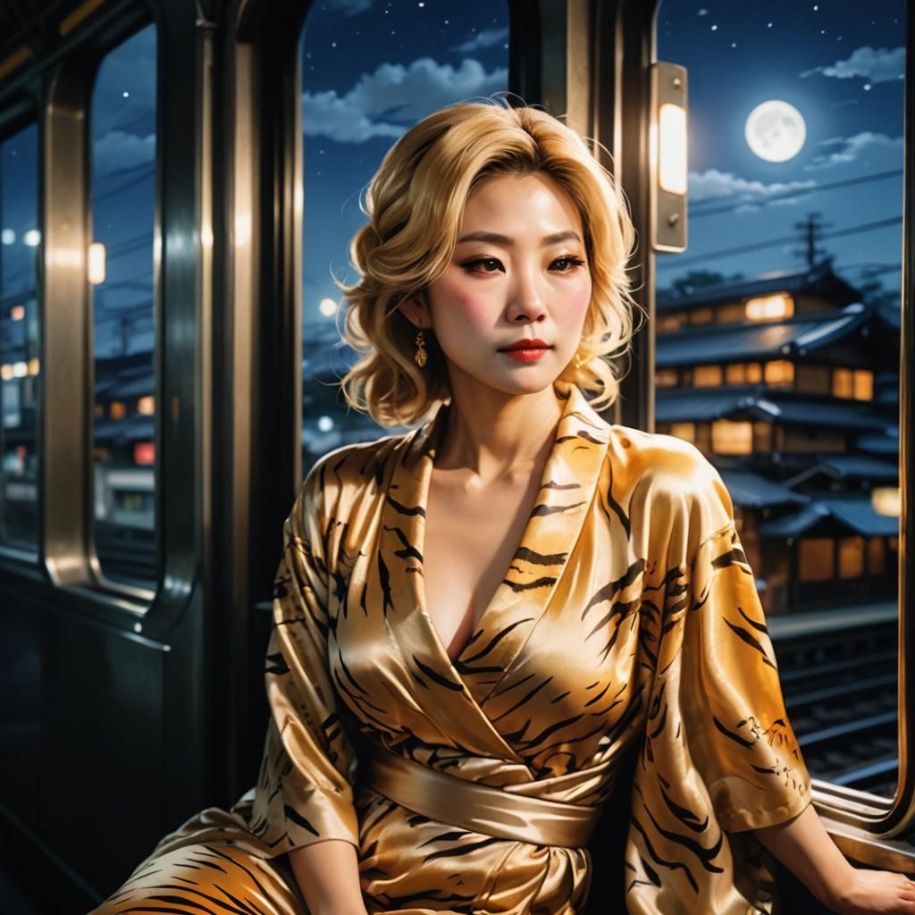 Tiger Train Lines - AI Generated Artwork - NightCafe Creator