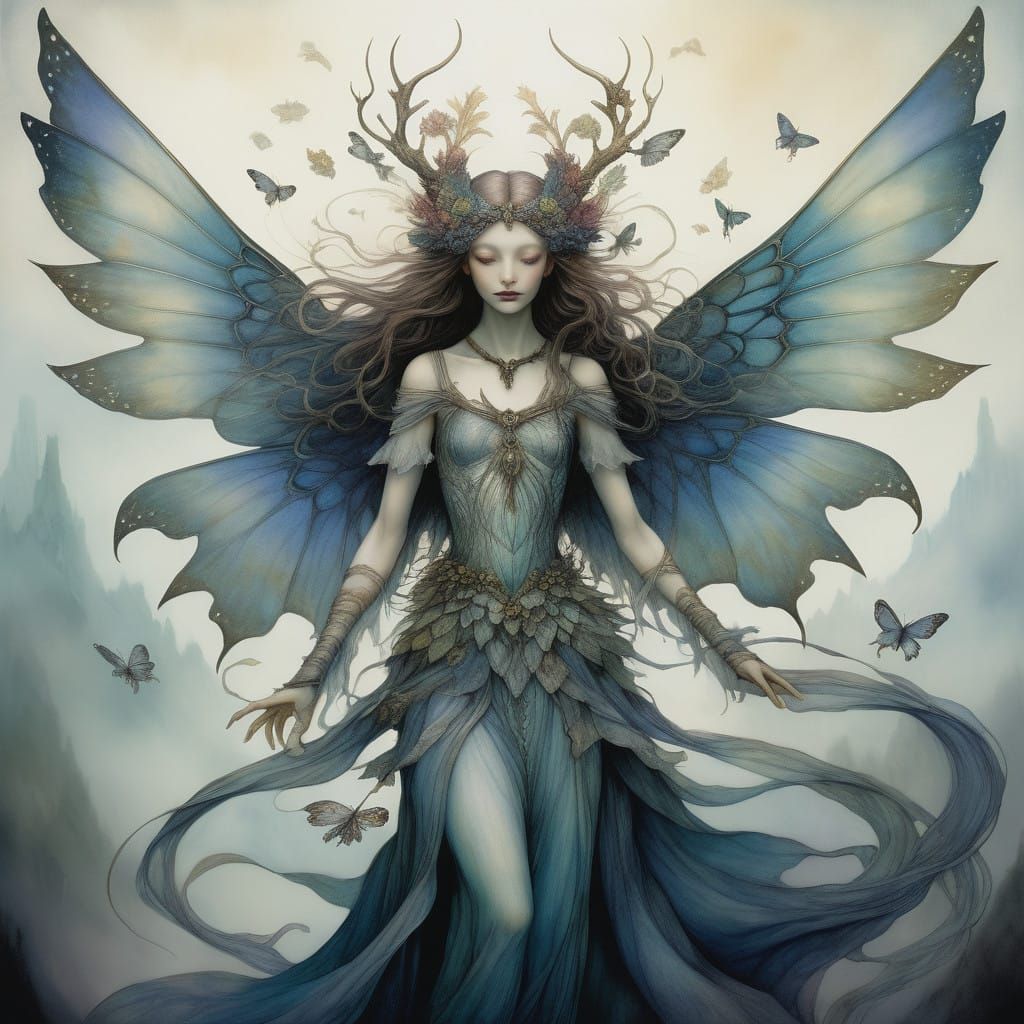 Thing (Mythical) - Whispering Mythical Creature in Iridescen...