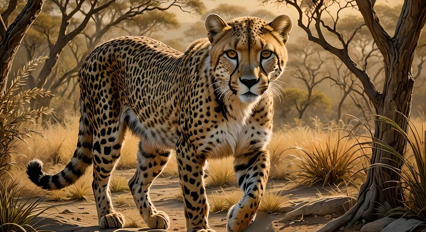 Cheetah - AI Generated Artwork - NightCafe Creator