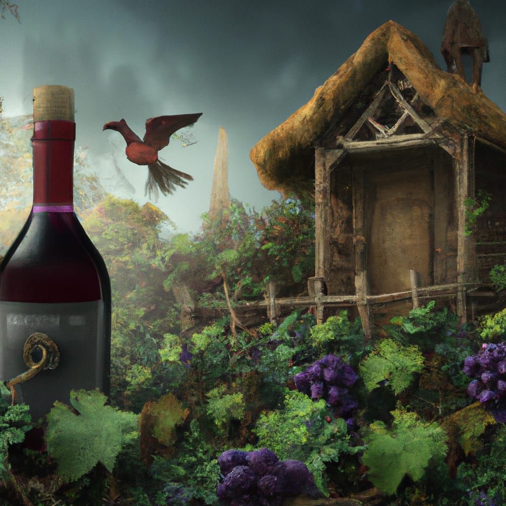This red wine is magical - AI Generated Artwork - NightCafe Creator