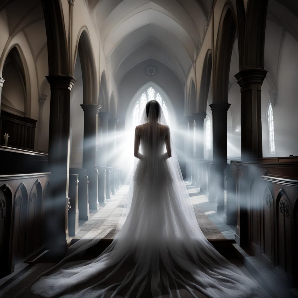 Ghost bride - AI Generated Artwork - NightCafe Creator