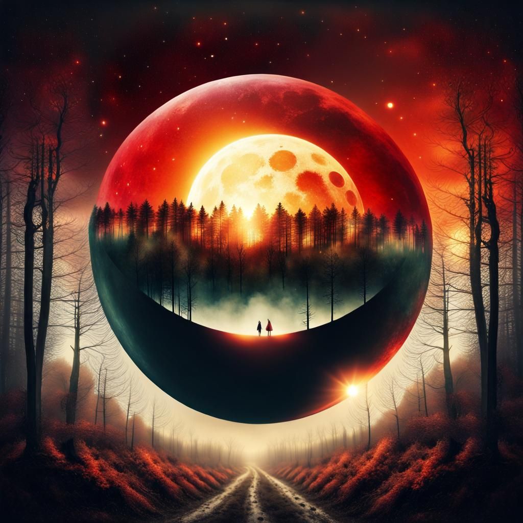 Double exposure surrealism - AI Generated Artwork - NightCafe Creator