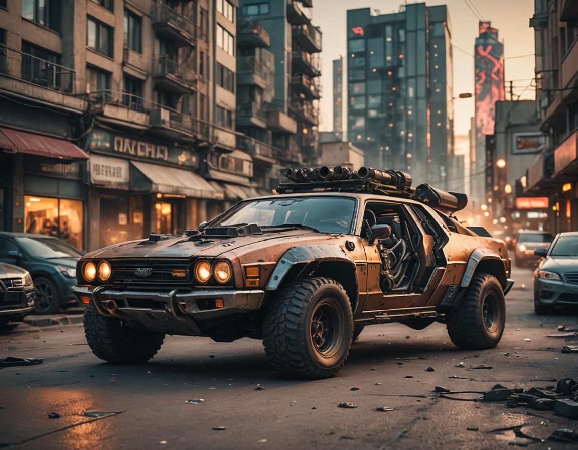 The cyber car - AI Generated Artwork - NightCafe Creator