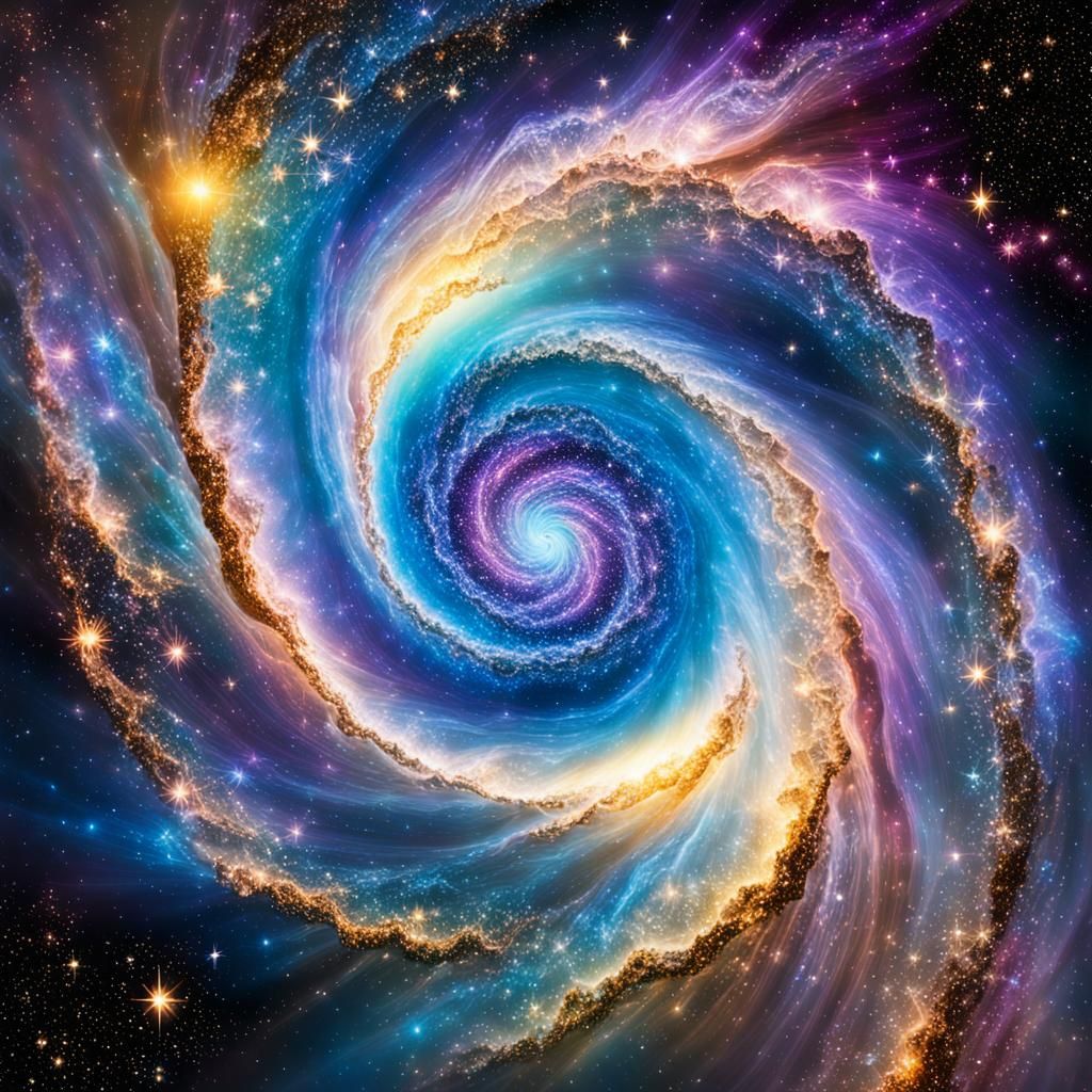 Crystal Galaxy 13 - AI Generated Artwork - NightCafe Creator
