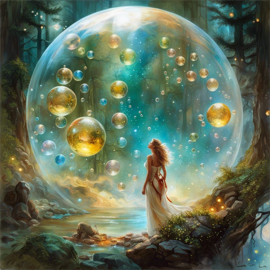 Bubble Forest - AI Generated Artwork - NightCafe Creator