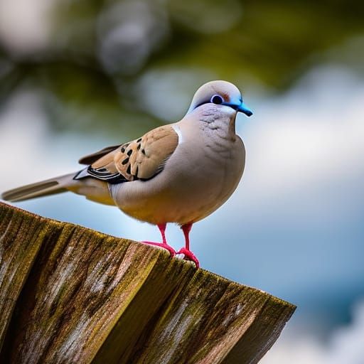 ultrarealistic beautiful dove Professional photography, bokeh, natural ...