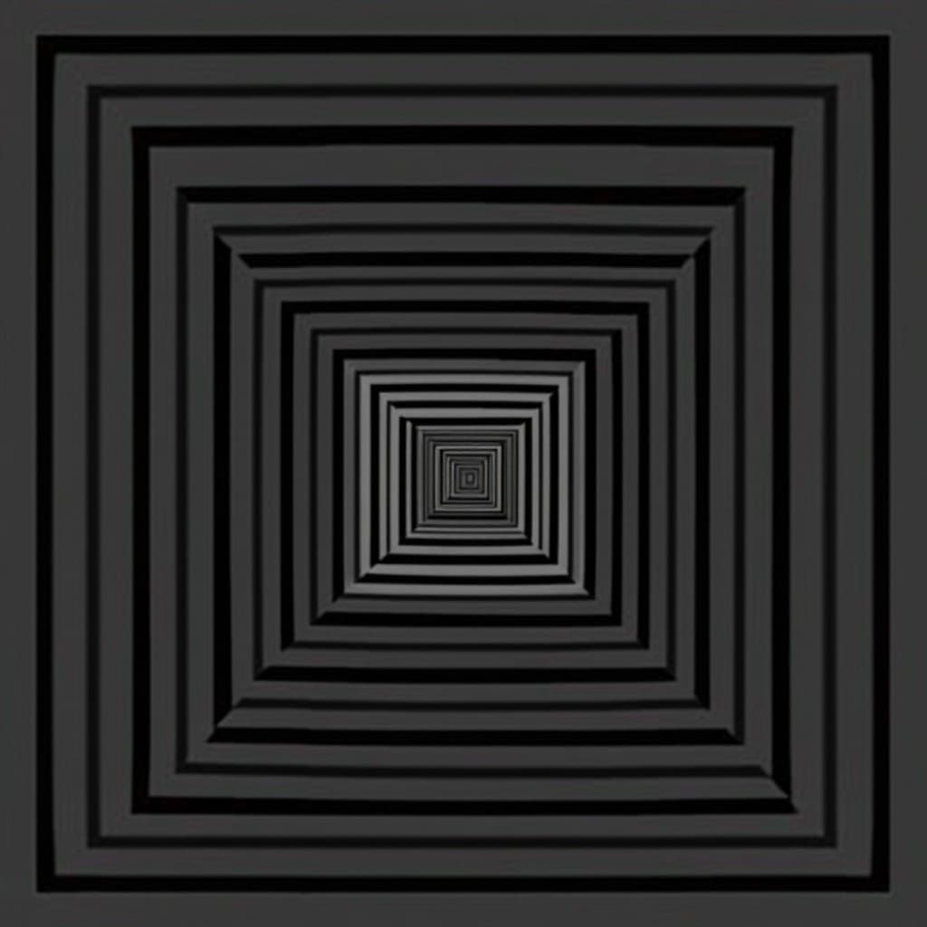 Intricate Matryoshka Square Tessellation - AI Art