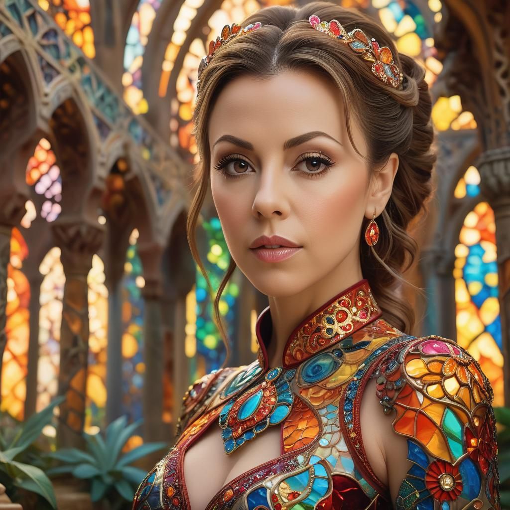 Visions of Beauty: Alyssa Milano - Surrealist Portrait of Al...