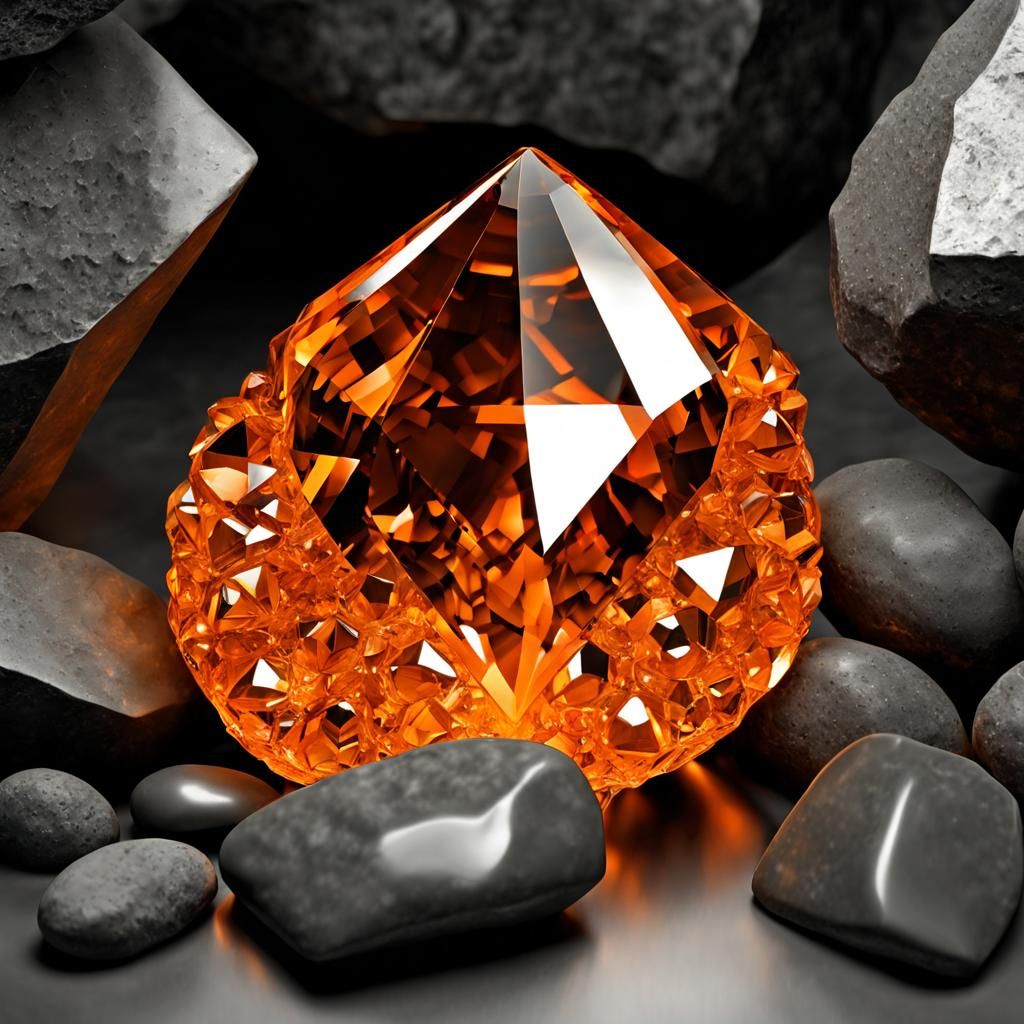 (testing samplers) K_DPM_2 1:1 Orange gem - AI Generated Artwork ...