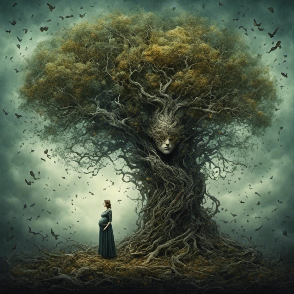 Tree of confession - AI Generated Artwork - NightCafe Creator