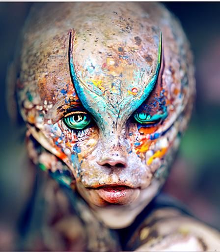 Beautiful alien - AI Generated Artwork - NightCafe Creator
