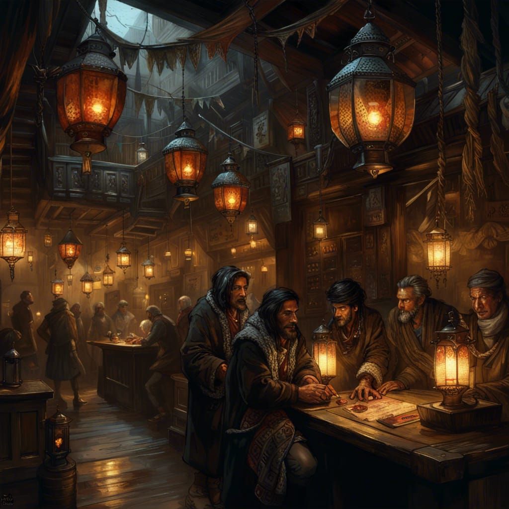 Adventurers Tavern - AI Generated Artwork - NightCafe Creator