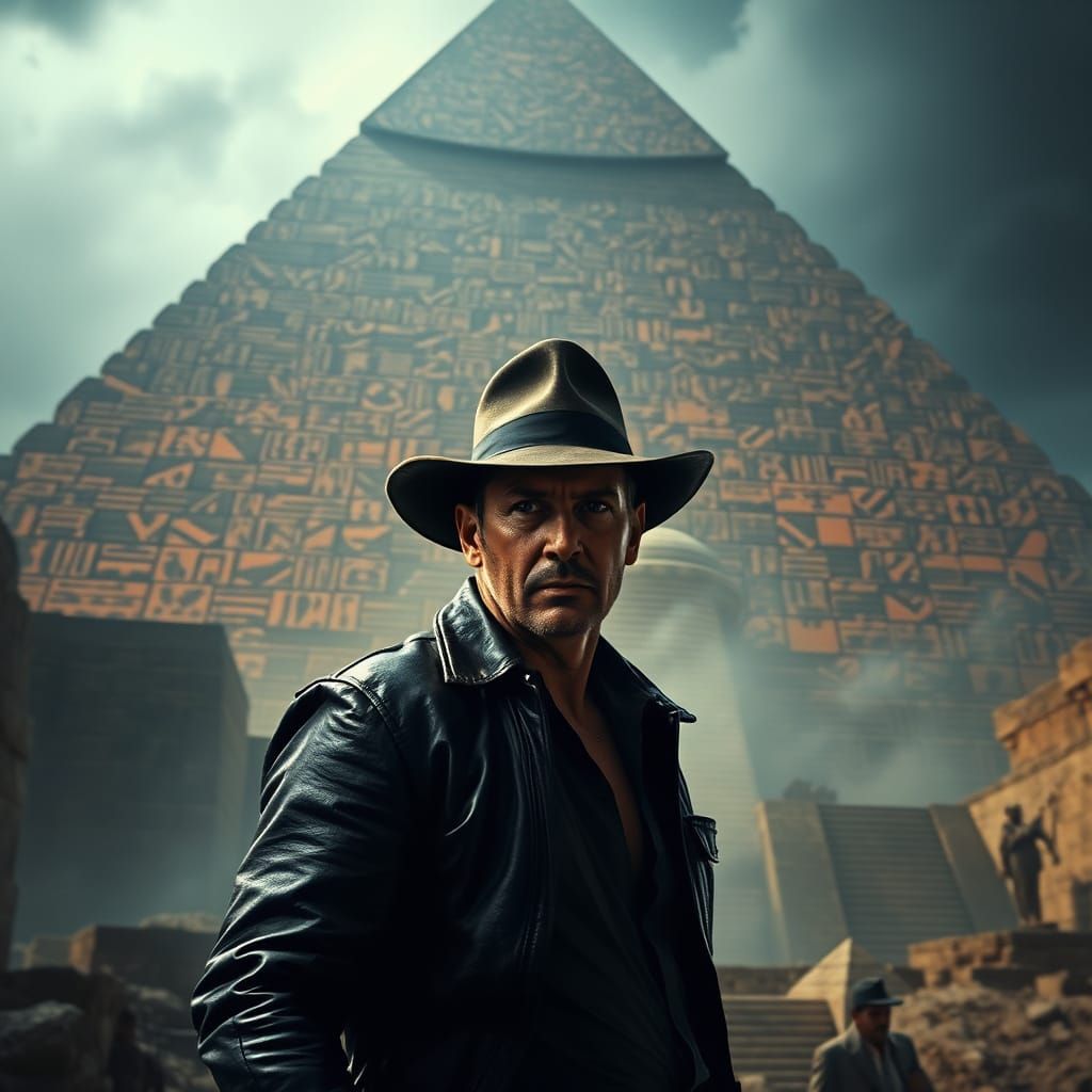 Indiana Jones Explores Great Pyramid in Cinematic ... - AI Art