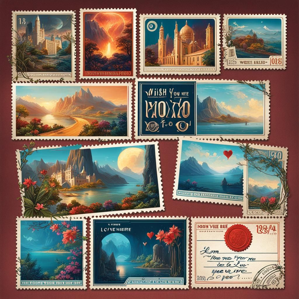 Pretty Postcards - AI Generated Artwork - NightCafe Creator