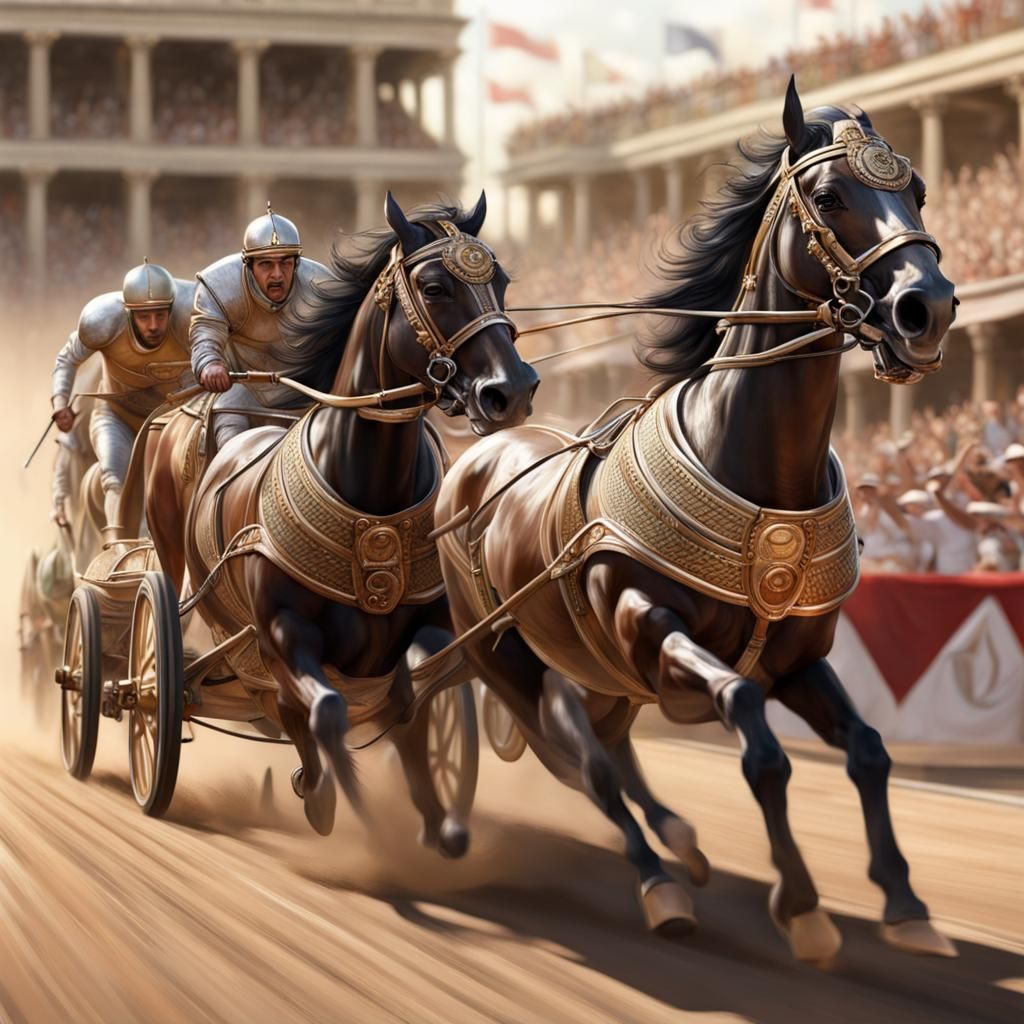 Chariot Racing - AI Generated Artwork - NightCafe Creator