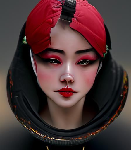 Beautiful, sad geisha - AI Generated Artwork - NightCafe Creator